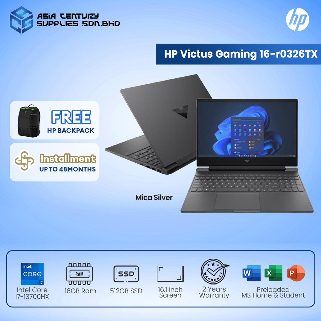 HP Victus 16-r0326TX Gaming Laptop 16.1" FHD / Intel® Core i7-13700HX ...