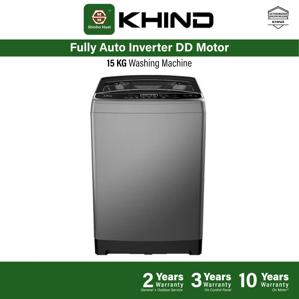 Khind WM150A 15KG Top Load Fully Auto Washing Machine Washer mesin ...