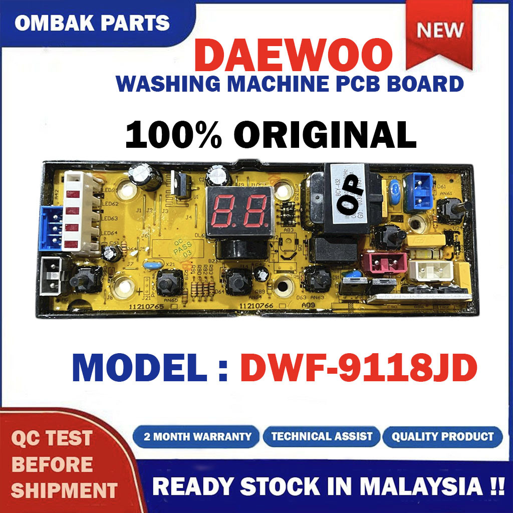 (100% ORIGINAL) DWF-9118JD DAEWOO WASHING MACHINE PCB BOARD / PANEL BOARD DWF9118JD | Shopee ...