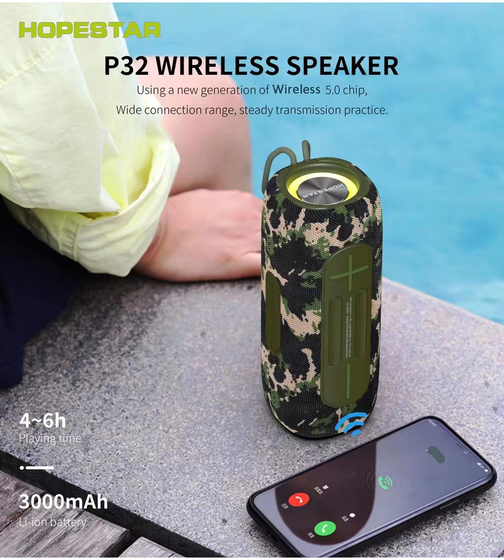 HOPESTAR P32 20W High power Boombox Speakers Portable bluetooth super ...