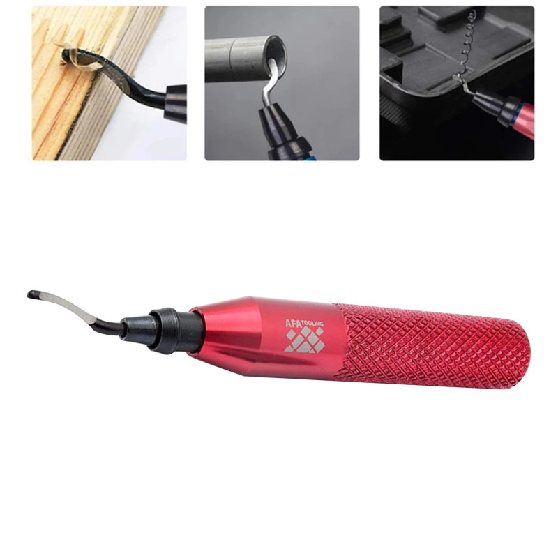 Deburring Tool with 10 Steel Blades 360 Degree Rotary Head Deburring ...