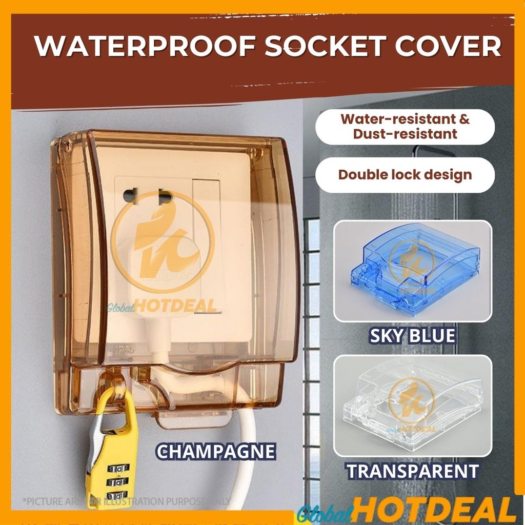 Socket Waterproof Plug Socket Cover Plug Cover Switch Cover Socket Plug ...