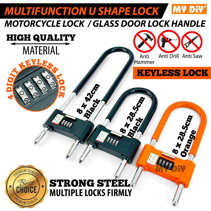 ANTI THEFT LOCKHIGH SECURITY COMBINATION KEYLESS U LOCK / U LOCK ...