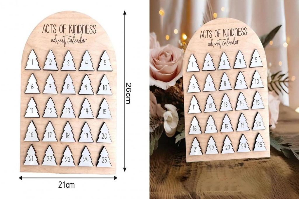 Good Deeds Advent Calendar Intricate Design Advent Calendar Wooden ...