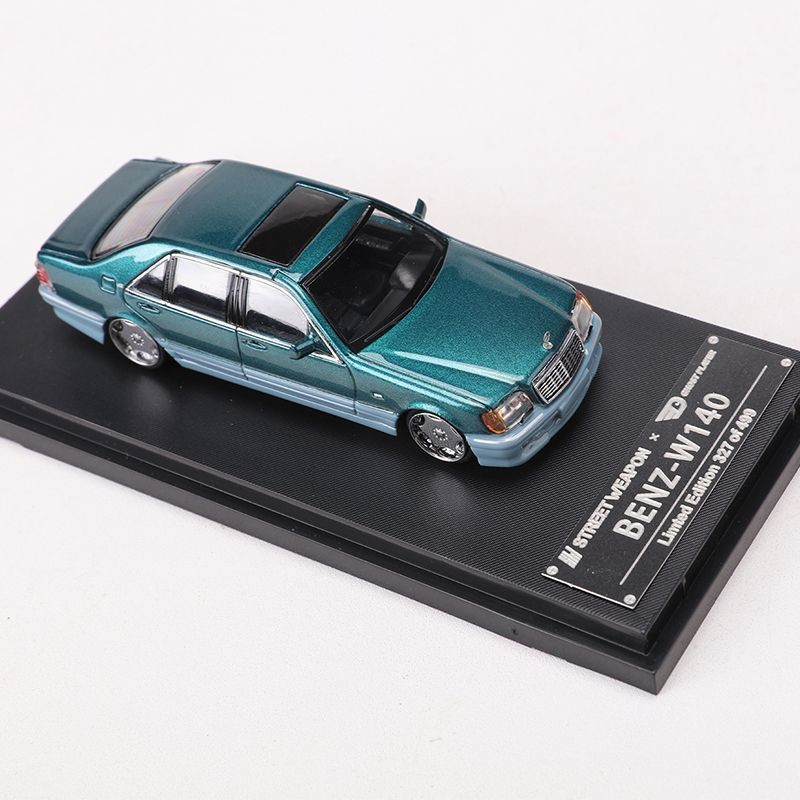 Street Weapon 1: 64 Mercedes-Benz W140 Tiger Head Benz Simulation Alloy ...