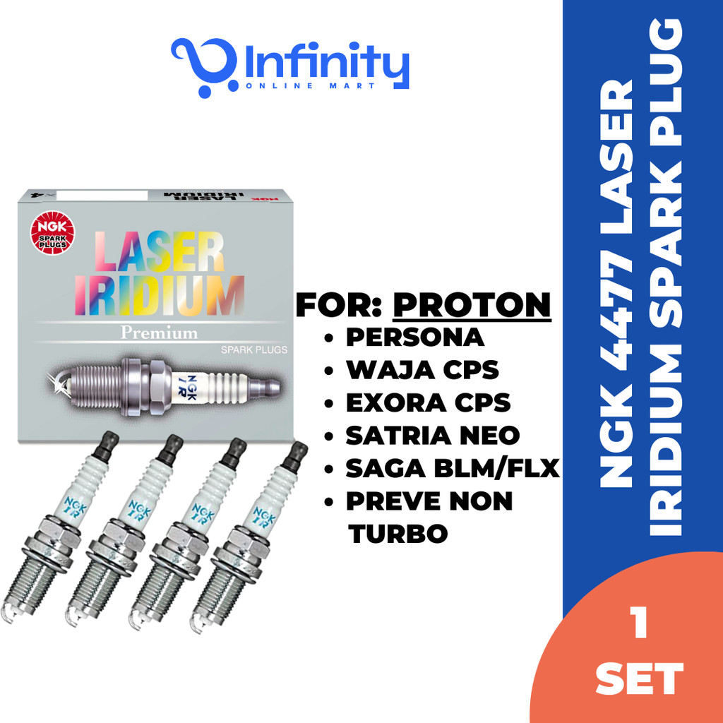 NGK 4477 Laser Iridium Spark Plug Proton Saga Blm/ Flx/ Exora/ Persona ...