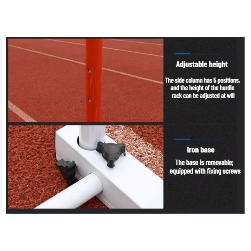 Track and Field Competition Standard Hurdle Rack, 40-106cm Adjustable ...