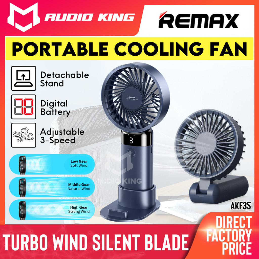 REMAX Personal Mini USB Cooling Strong Wind Handheld Travel Fan Kids ...