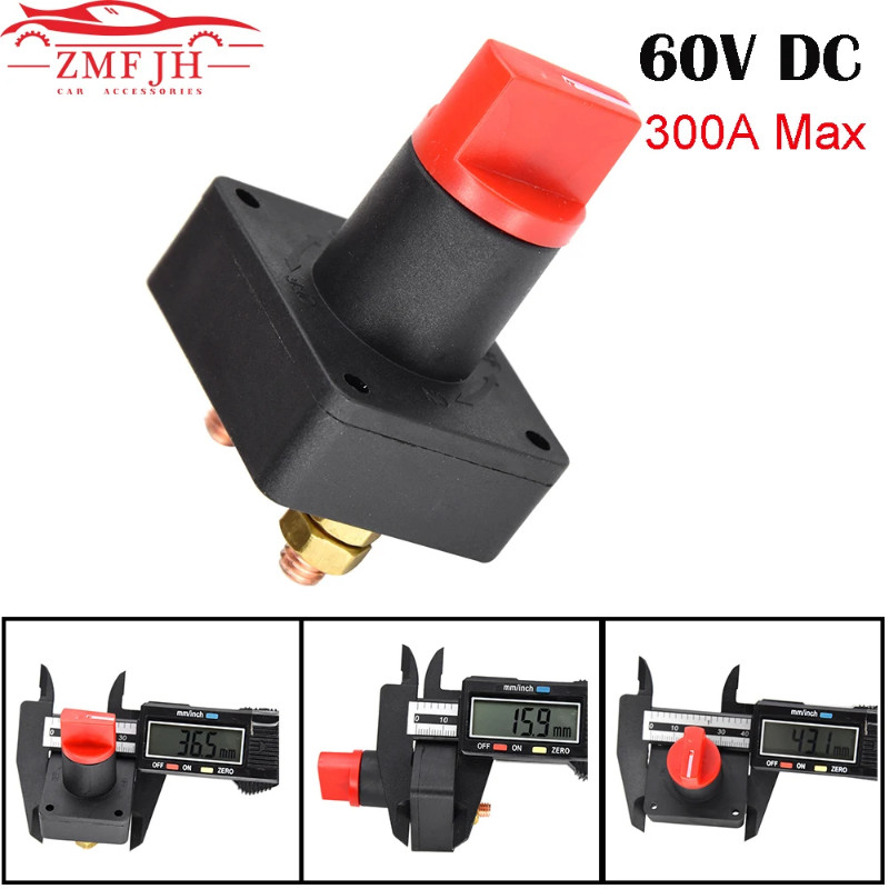 300A Car Master Battery Disconnect Rotary Cut Off Power Kill Switch ON ...