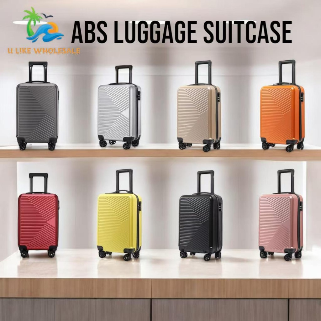 TYG Abs Hardshell Lightweight Carry On Suitcase Luggage beg bagasi 2in1 ...