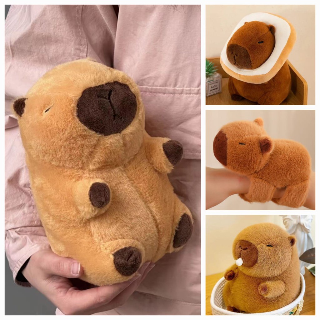 Capybara Plush Toy Hand Wrist Plush Toy Anak Patung Comel Animal ...