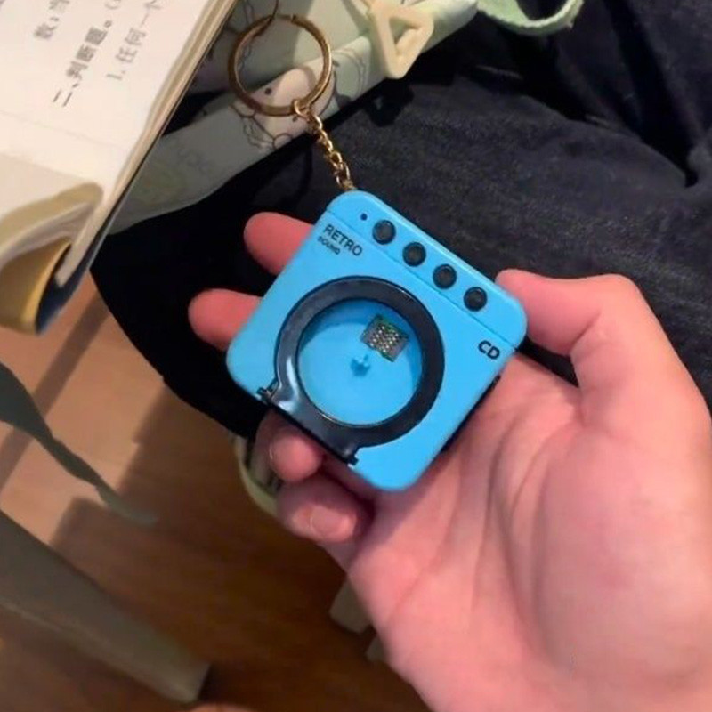 Creative CD Player Keychain Record Cassette Keyring Jay Chou Songs ...