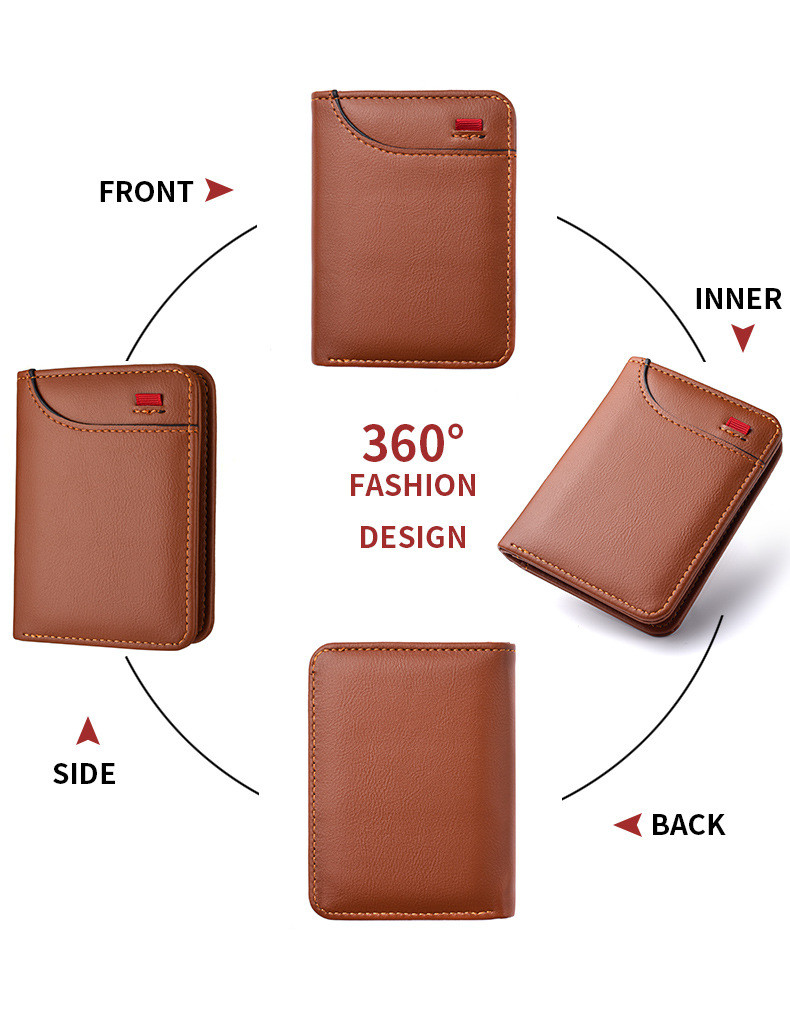 Car Emblems Soft Wallet Leather Mini Credit Card Purse Portable Small ...