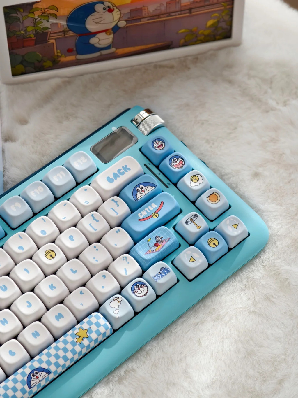 Doraemon Keycap MOA Profile 129 Keys PBT Dye Sublimation Wooting MAD ...