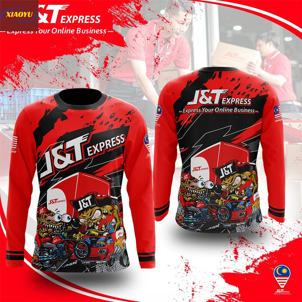 Parama!! | Jnt Express Jersey Full Printing Cool J&t Package Courier ...