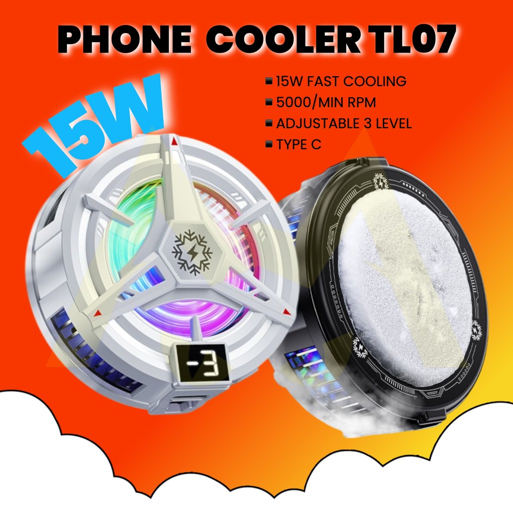 15W Ice Cooling Phone Cooler TL07 MINI Phone Refrigerator Gaming Fast ...