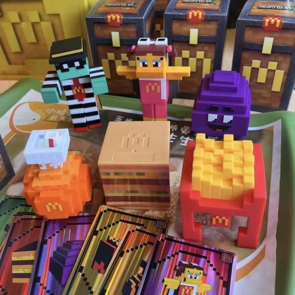 2025 Minecraft x McDonald's Blind Box With CDK Holographic Cards MC Toy ...