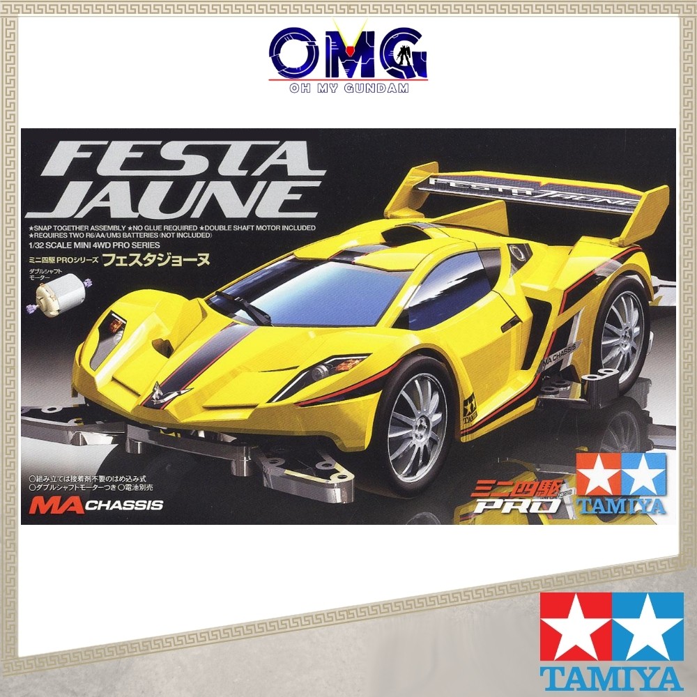 Tamiya Mini 4WD Festa Jaune (MA Chassis) 18637 Racing Mini Car 1/32 ...