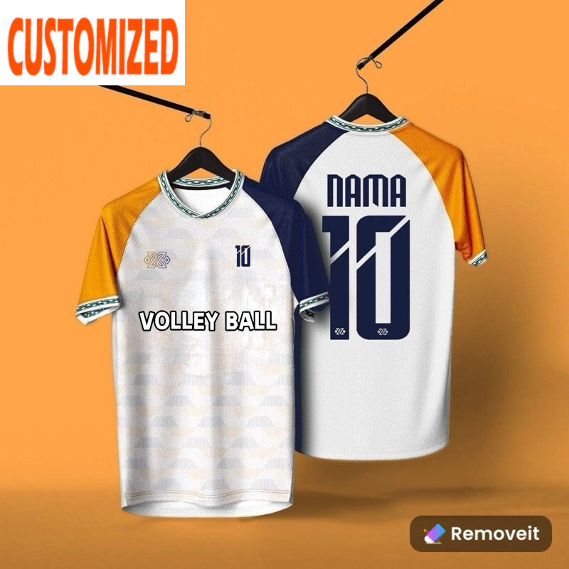 Free Custom Name Number Volleyball Sublimation Volleyball Fully Sublimated Tshirts Volleyball ...