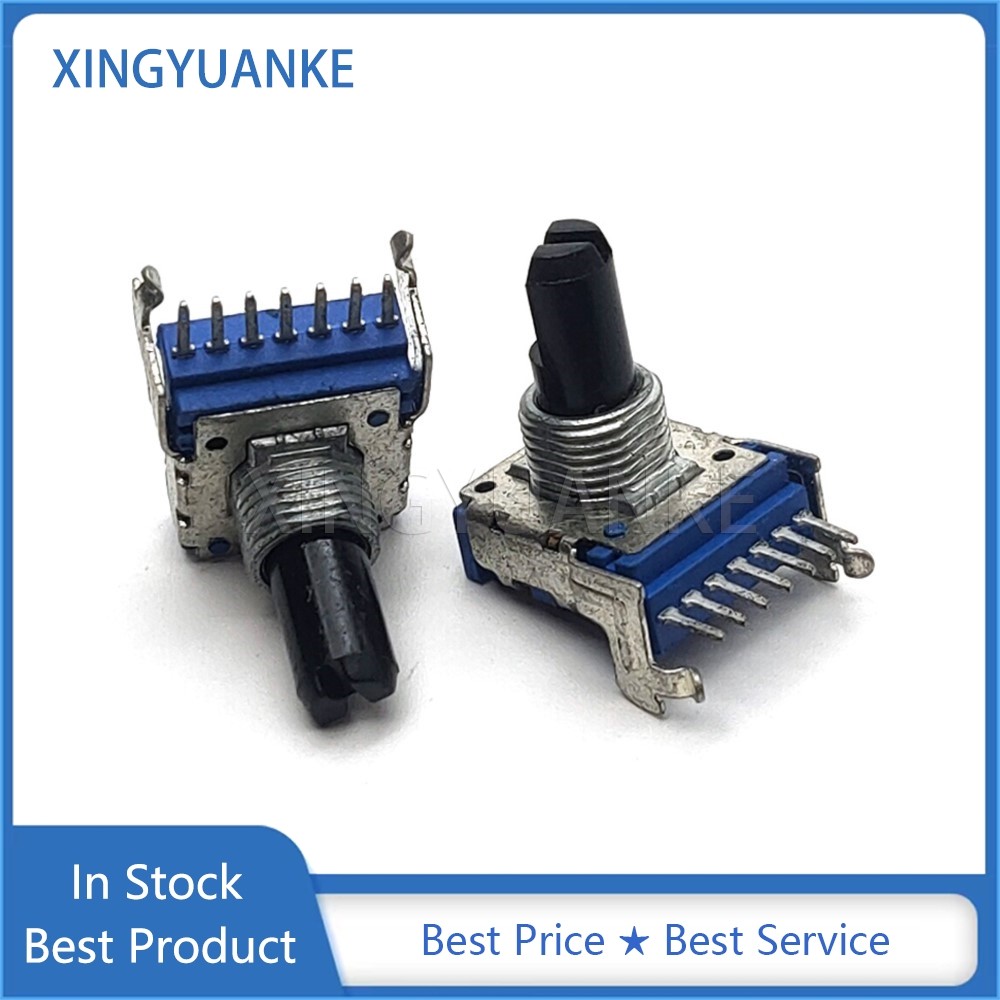 2Pcs/lot RK14 142 Type Dual 7Pin B10K Power Amplifier Audio Volume ...