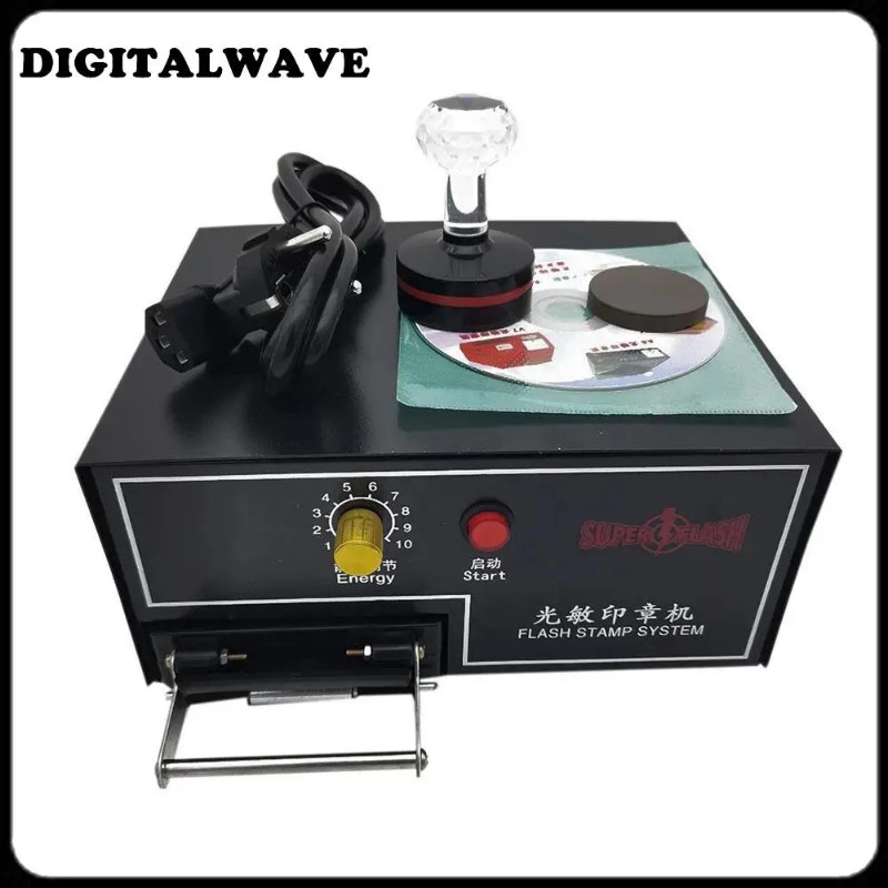 220V Digital Photosensitive seal Flash Stamp Machine Selfinking ...