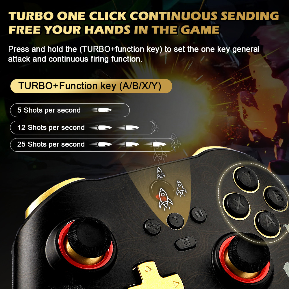 Z03DP Black Myth Wukong Gamepad 800Hz Wireless Dual Vibration Gaming ...