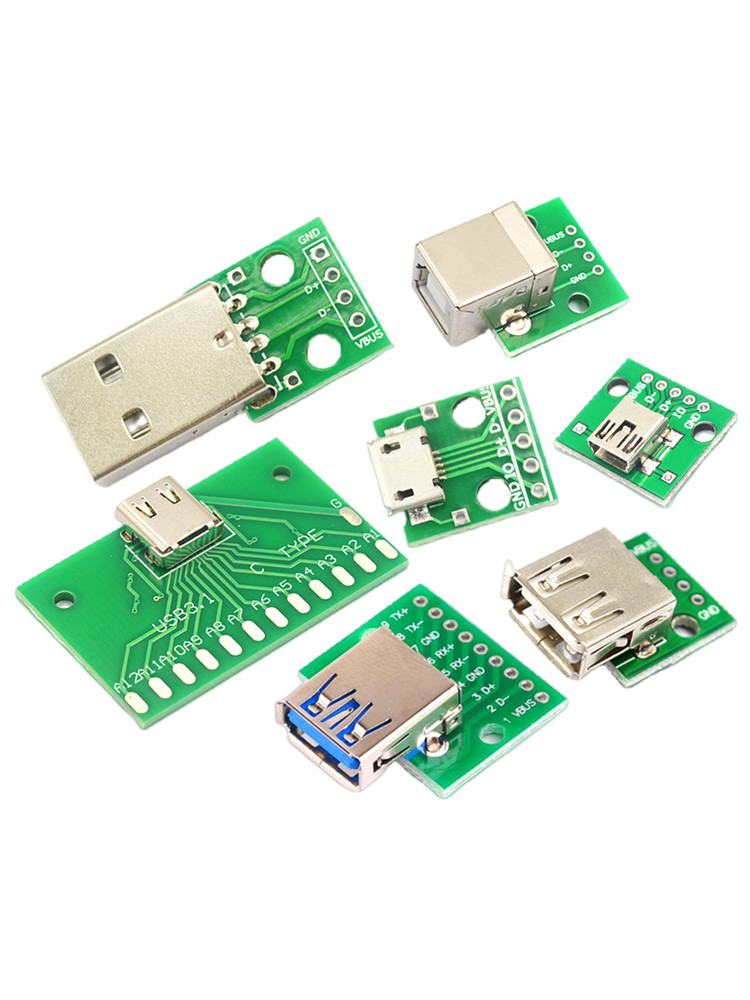Usb to 2.0 3.0 Female Socket Male MICRO Adapter Board typec Welded ...