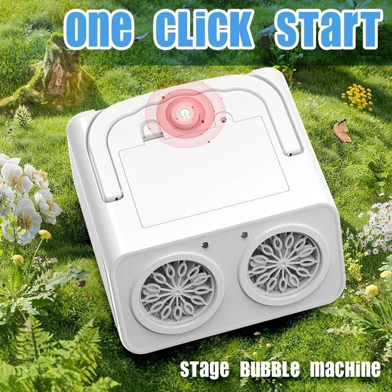 26 Hole Double Hole Portable Small Electric Stage Bubble Machine Bubble ...