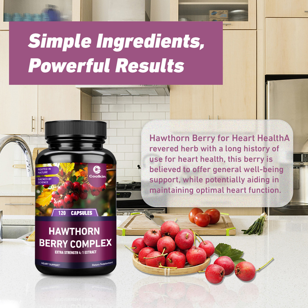 Hawthorn Berry Complex - 4:1 Extract - Improves Digestion, Relieves ...