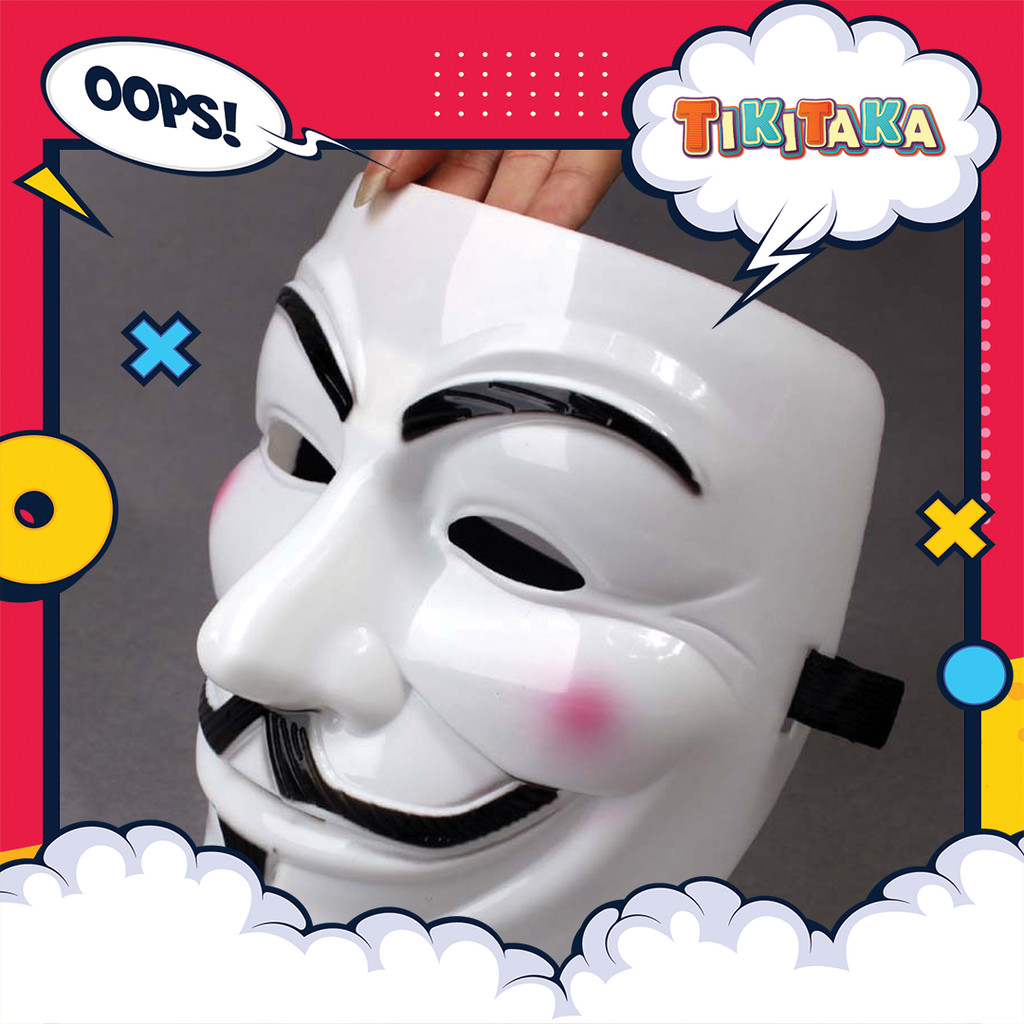 Kids Prank Mask V for Vendetta Mask Topeng Halloween V Mask Topeng ...