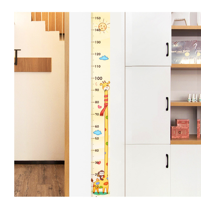 Wall Decorations, Cute Cartoon Height Chart Stickers, Growth Chart for ...