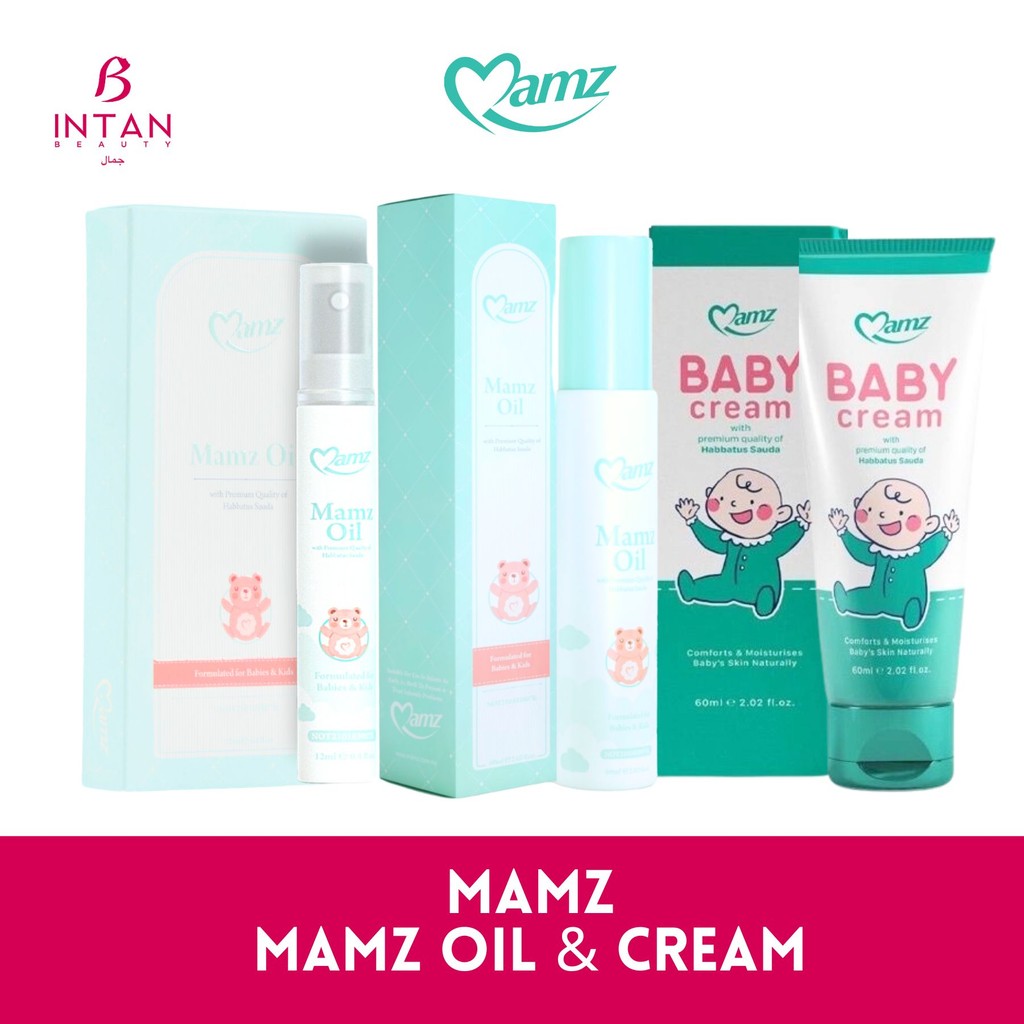 Mamz Oil- Baby Cream / Baby Oil / Special Edition (Habbatusauda) 60ml ...