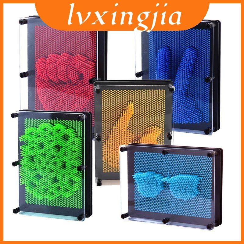 Game Funny Vibrant 3d Clone Shape Pin Art Pinscreen Hand Mold Toy For Ages All | Shopee Malaysia