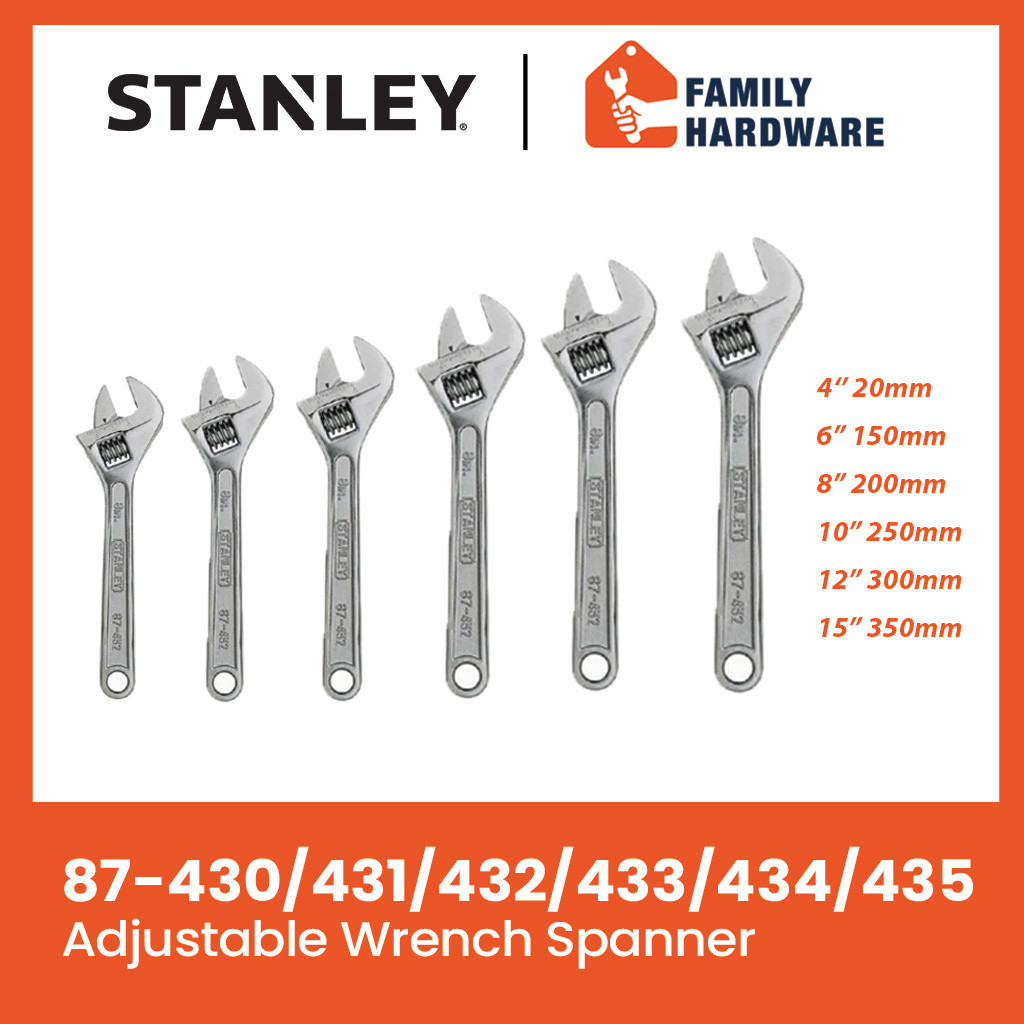 STANLEY 87-430 87-431 87-432 87-433 87-434 87-435 Chrome Plated ...