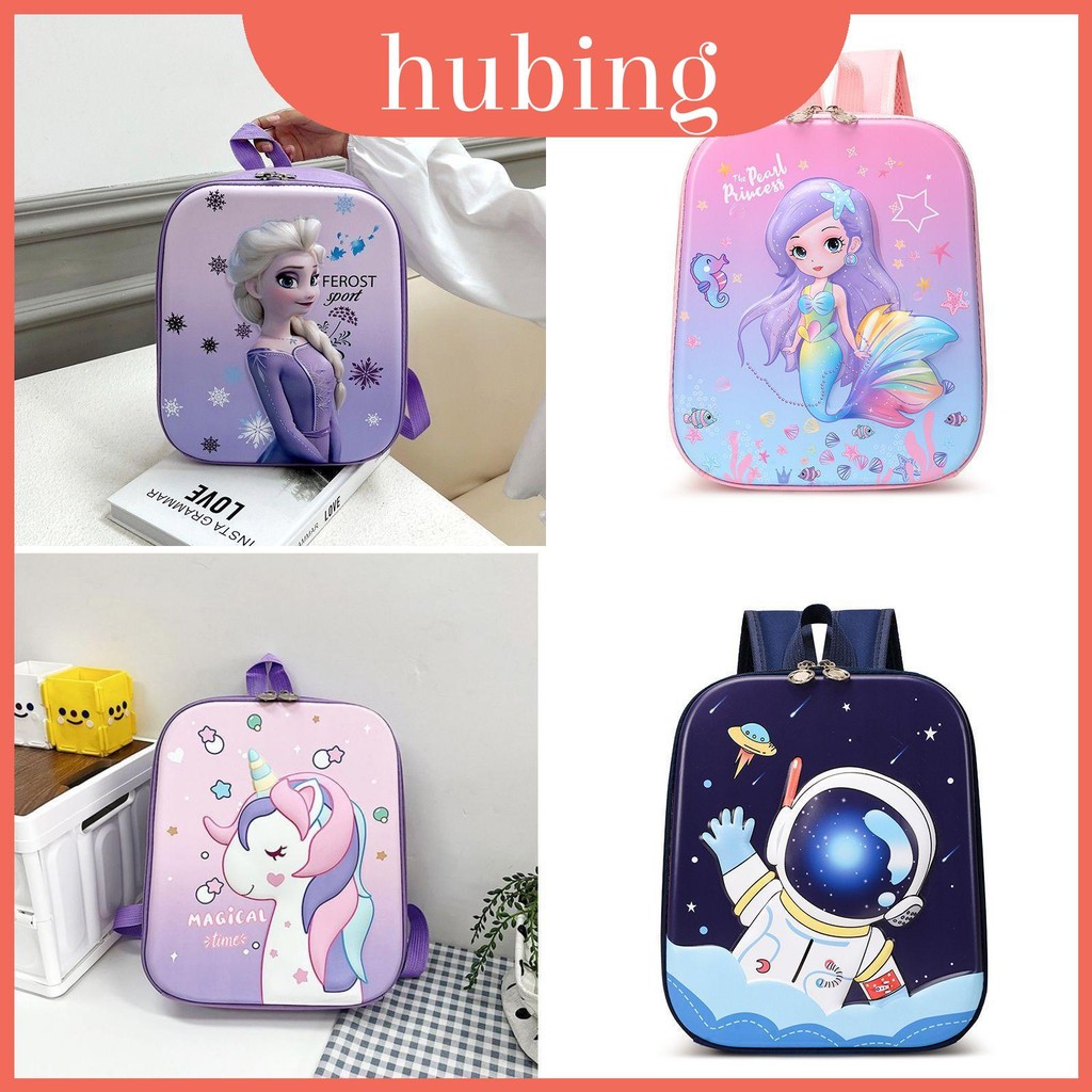 Elsa Frozen Disney 3d Hard Shell Eva Backpack For Boys And School Use ...