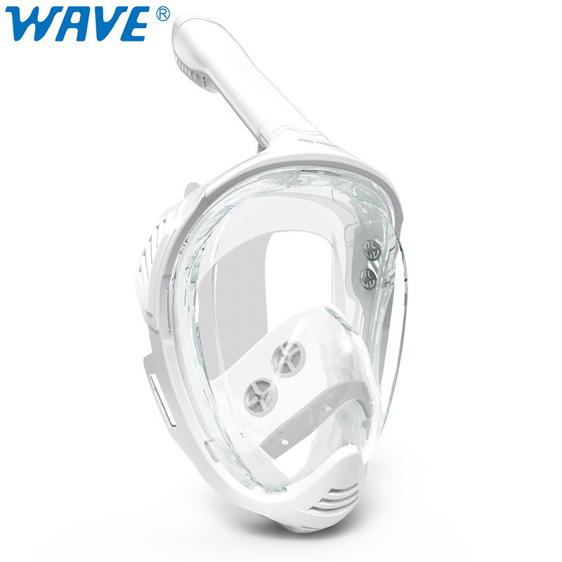 Wave Snorkeling Mask Full Face Diving Mirror Full Dry Snorkel Diving ...