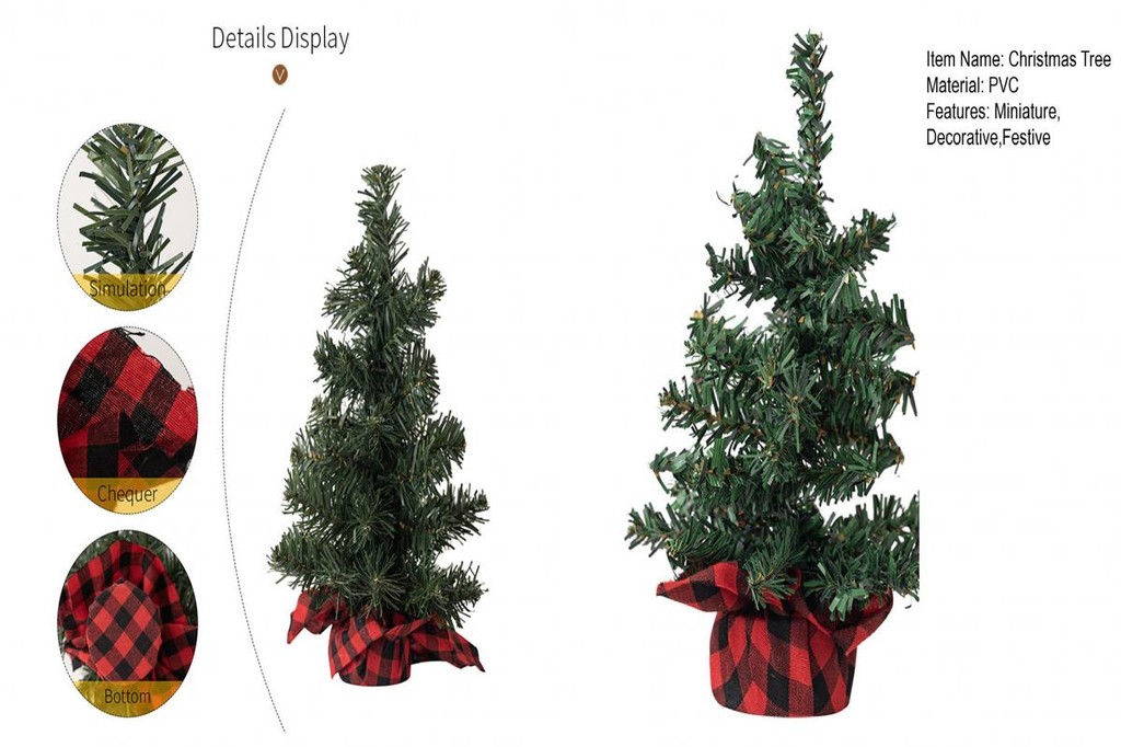 shchuani High-quality Compact Christmas Tree Compact Holiday Tree Mini ...