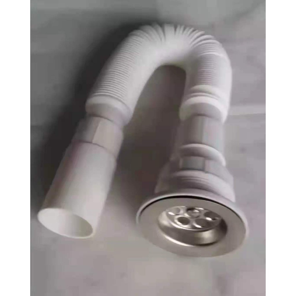 in stock Lavatory and Toilet Bowl PVC FLEXIBLE P TRAP | Shopee Malaysia