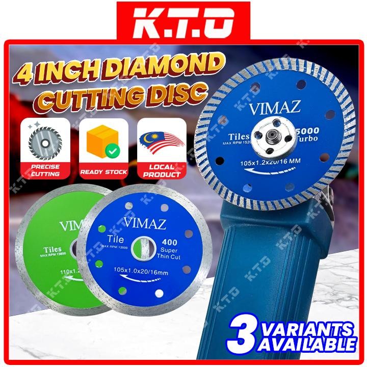 4 Inch Diamond Cutting Disc Diamond Blade Saw For Tile Marble Granite ...