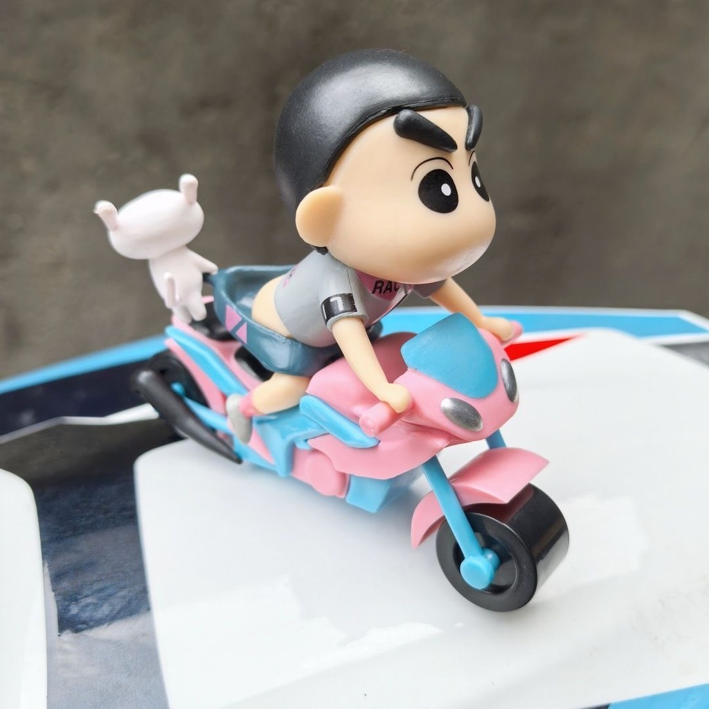 Crayon Shin-chan Shin-nohara Model Ornament Motorcycle Shin-chan with ...