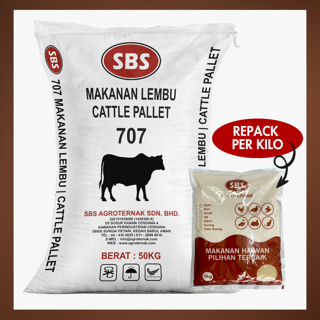 [REPACK] [10KG] [707] DEDAK MAKANAN LEMBU | CATTLE PALLET | Shopee Malaysia