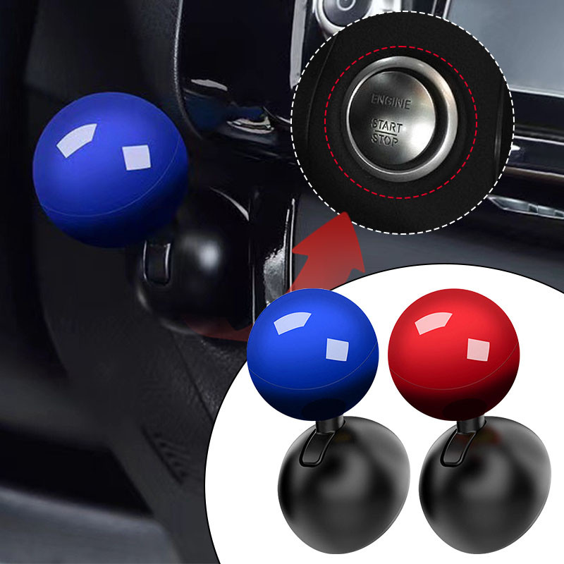 Car One Touch Start Button Protective Cover Pull Lever Handle Start ...