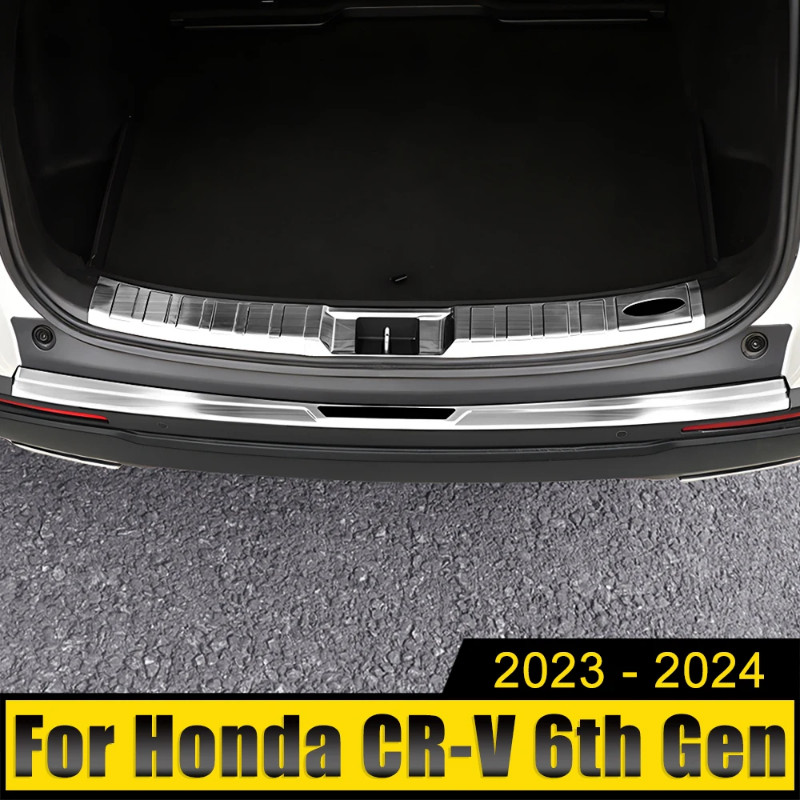 For Honda CR-V CRV 6th 2023 2024 2025 Hybrid Stainless Car Trunk Cover Tailgate Inner Guard Rear ...