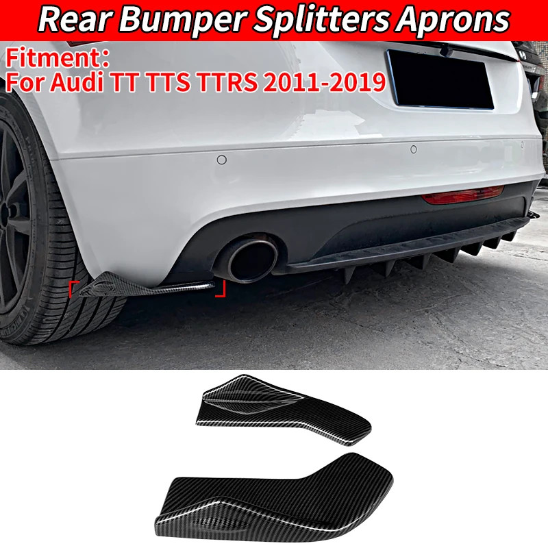 For Audi TT TTS TTRS 2011-2019 ABS Carbon Fiber Look Car Rear Wrap ...