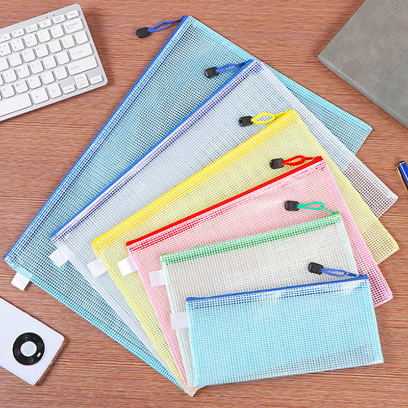 𝗘𝗙𝗙𝗢𝗥𝗧𝗟𝗘𝗦𝗦 𝗦𝗢𝗥𝗧𝗘𝗥 》 A3/A4/A5/A6/B4/B5 PVC Mesh Zip File Bag Document ...