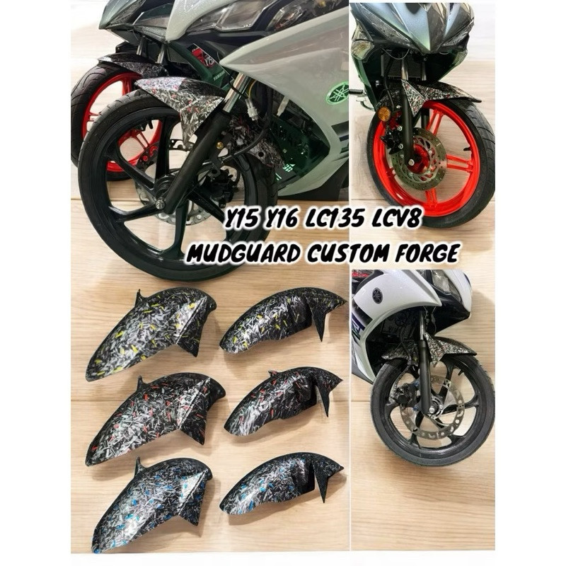 EKOR FENDER MUDGUARD EXZOS cover set y15 Set Carbon Y15ZR V1 V2 FORGE ...