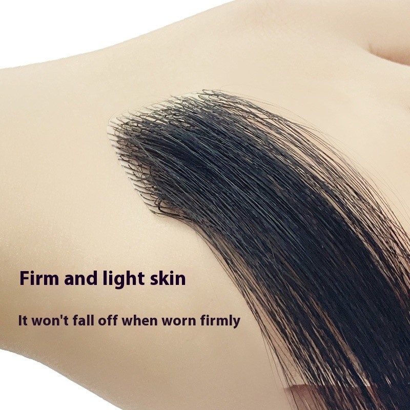 Sideburns Hair Patch 100% Human Hair Piece Black Hair Toupee Hair ...
