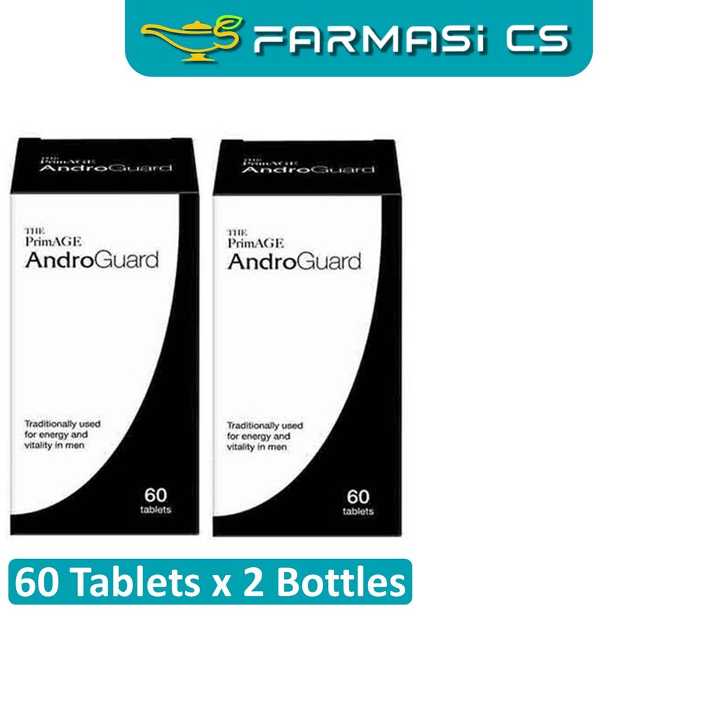 PrimeAGE AndroGuard 60 tablets x 2 bottles (TWIN) EXP:07/2026 [ Prime ...