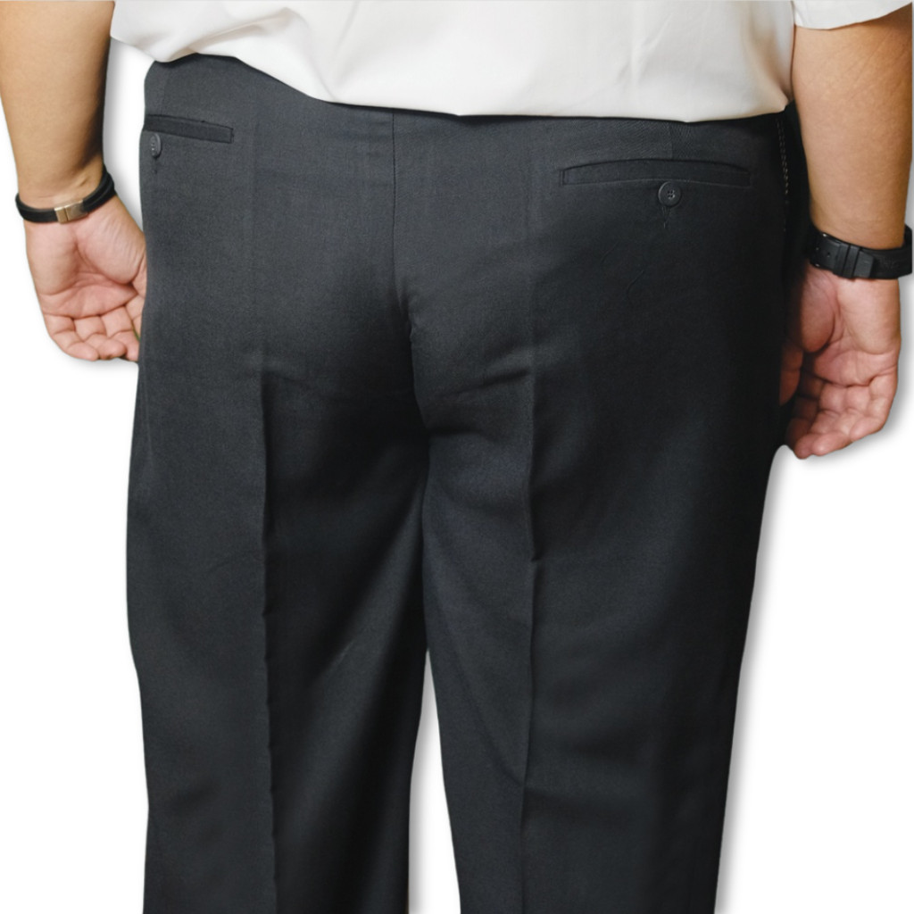 Platinum Men's Big Size Expandable waist band Double Pleated Slacks ...