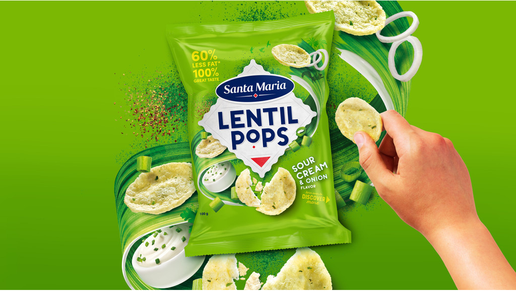 Santa Maria Lentil Pops Sour Cream & Onion 100g | Shopee Malaysia